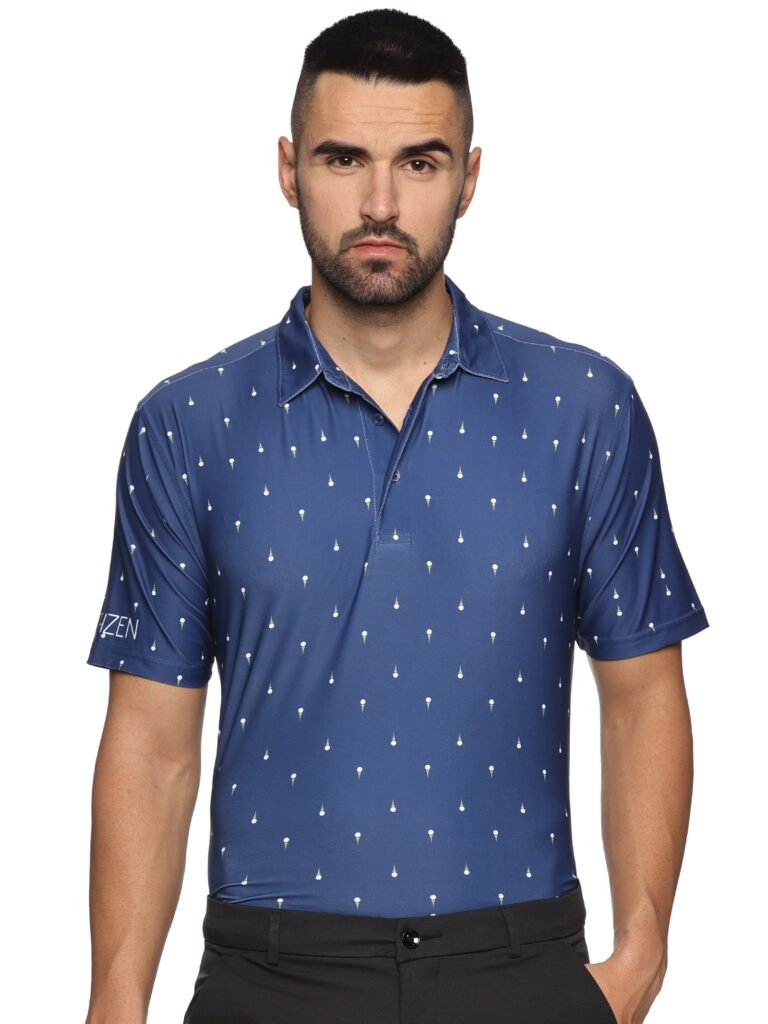 Men Golf Polo - Tee Time Blues - styzen.in
